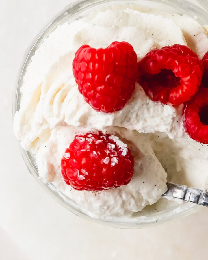 Vanilla Mousse (Easy, Light and Fluffy Recipe) - Olives + Thyme