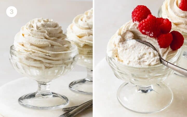 Vanilla Mousse (Easy, Light and Fluffy Recipe) - Olives + Thyme