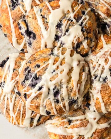 Blueberry Biscuits(Easy Drop Biscuit Recipe) - Olives + Thyme
