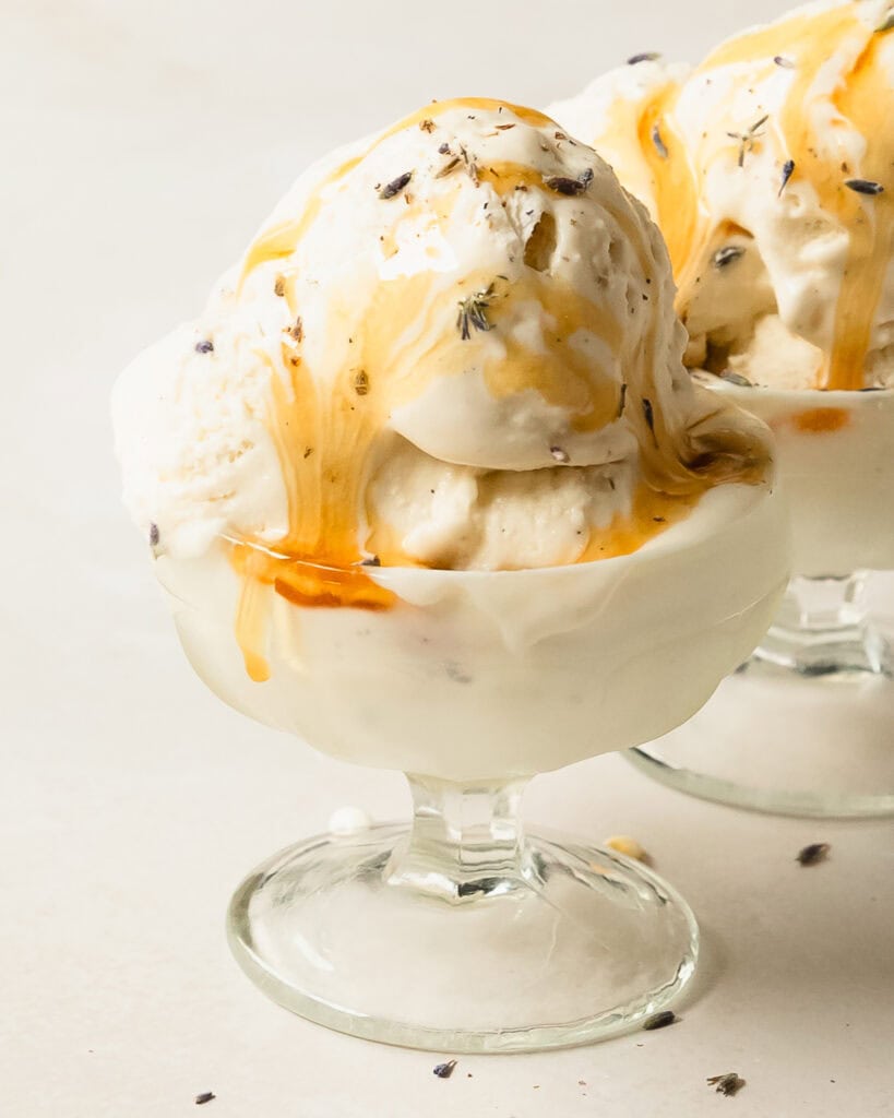 Lavender Ice Cream (Sweet and Creamy No Churn Recipe) - Olives + Thyme