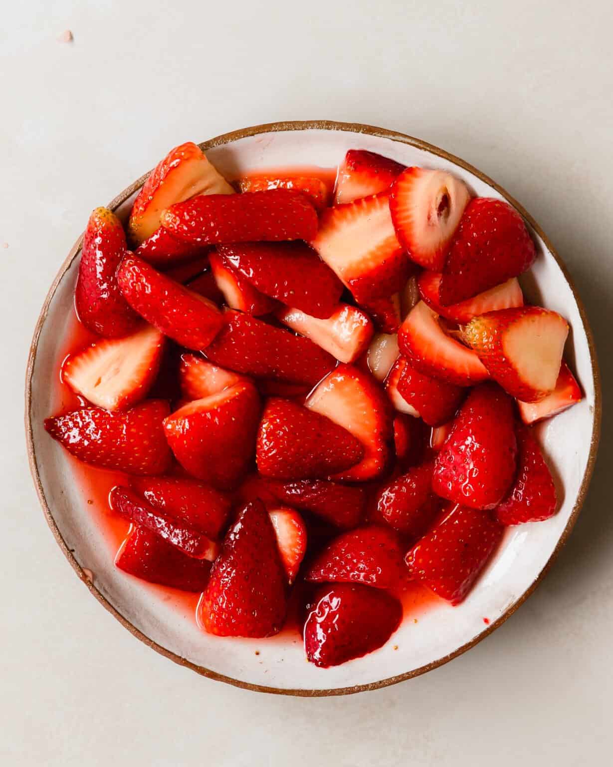 Macerated Strawberries (Strawberries and Sugar) - Olives + Thyme