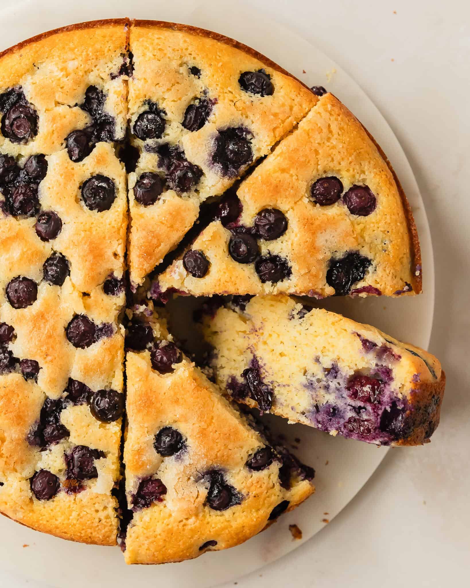 Blueberry Cornbread (Moist and Fluffy Recipe) - Olives + Thyme
