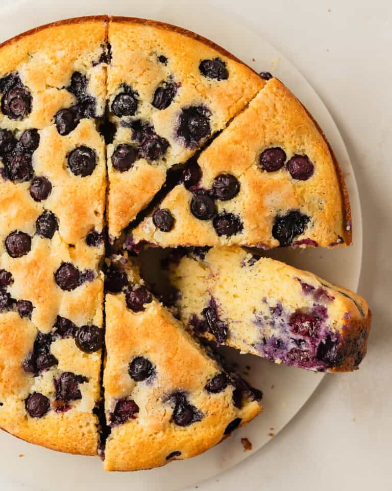 Blueberry Cornbread (Moist and Fluffy Recipe) - Olives + Thyme