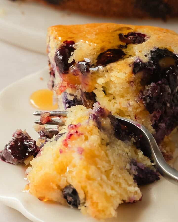 Blueberry Cornbread (Moist and Fluffy Recipe) - Olives + Thyme