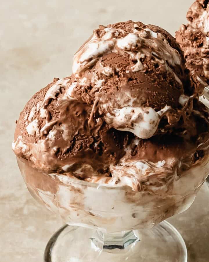 Chocolate Marshmallow Ice Cream (Rich and Creamy) - Olives + Thyme