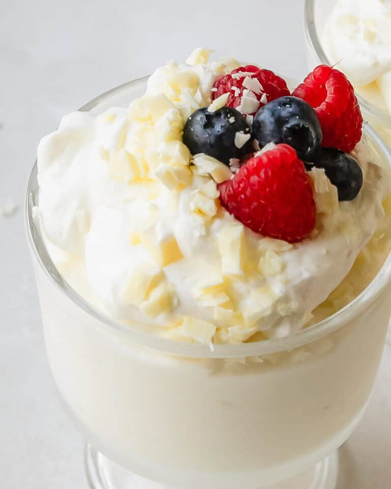 White Chocolate Mousse (Rich, Light and Creamy Recipe) - Olives + Thyme