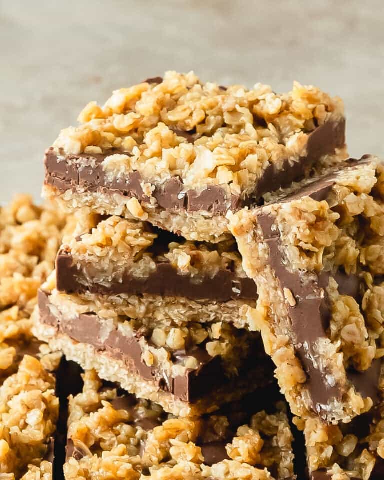 No Bake Chocolate Oat Bars(Quick and Simple Recipe) - Olives + Thyme