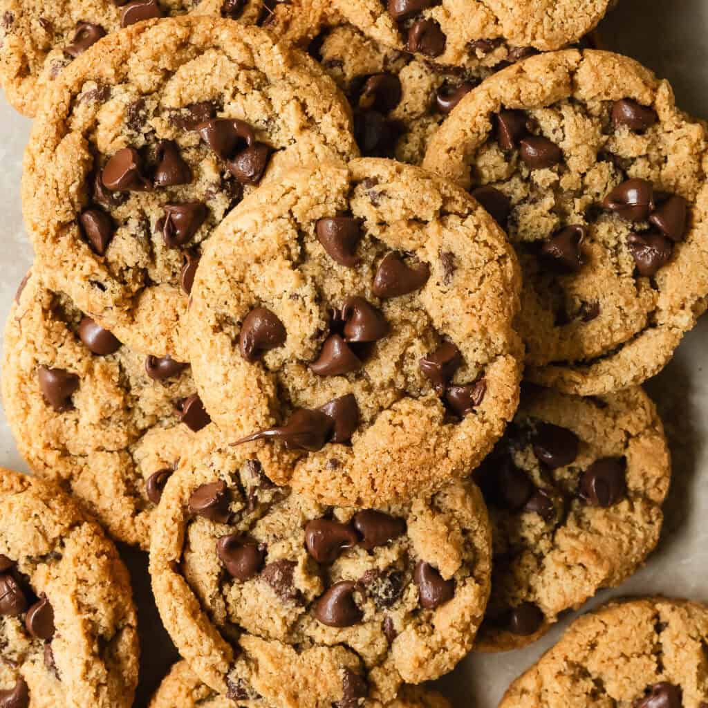 Almond Flour Chocolate Chip Cookies (Grain Free Recipe) - Olives + Thyme