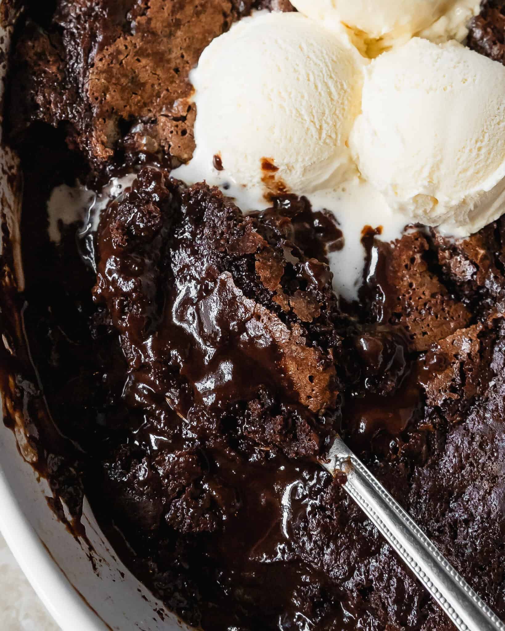 Chocolate Pudding Cake (Easy Foolproof Dessert Recipe) - Olives + Thyme