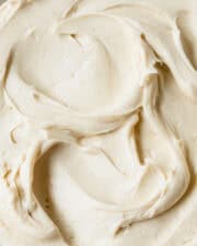 Maple Frosting (Rich, Fluffy and Creamy Recipe) - Olives + Thyme