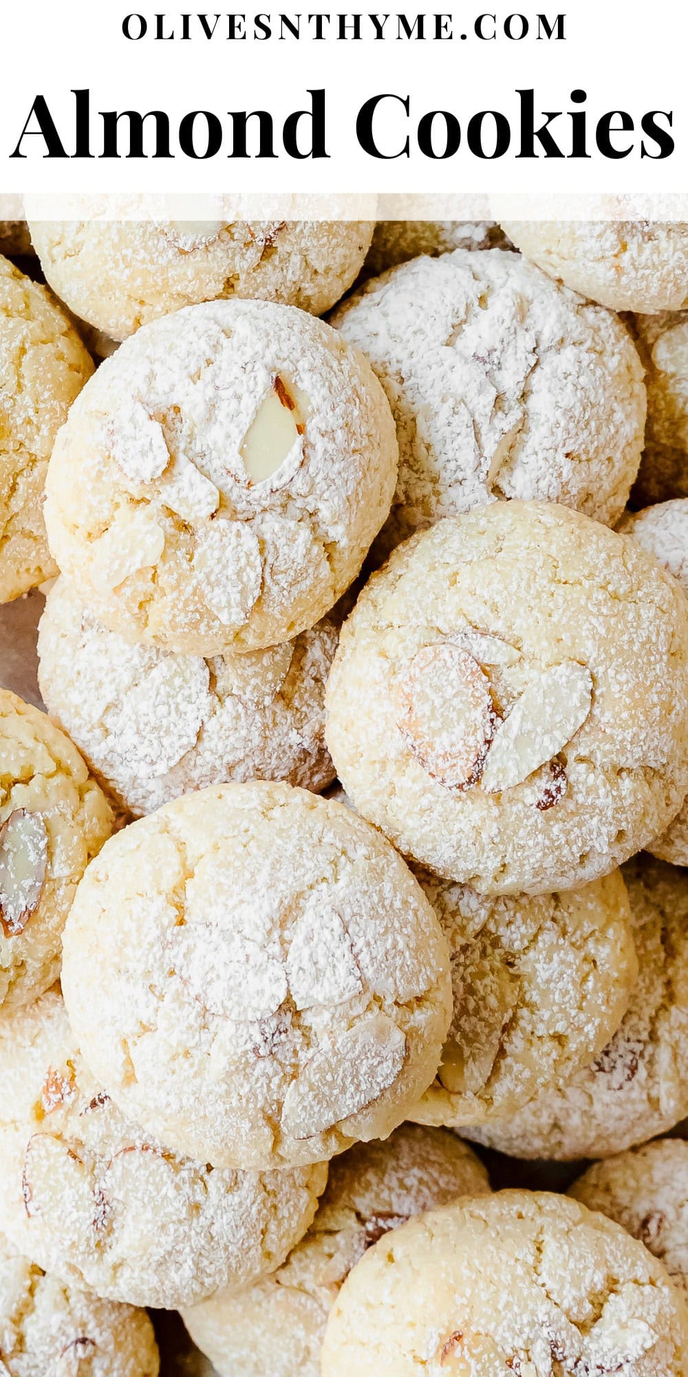 Almond Cookies (Soft, Chewy, Gluten Free Recipe) - Olives + Thyme