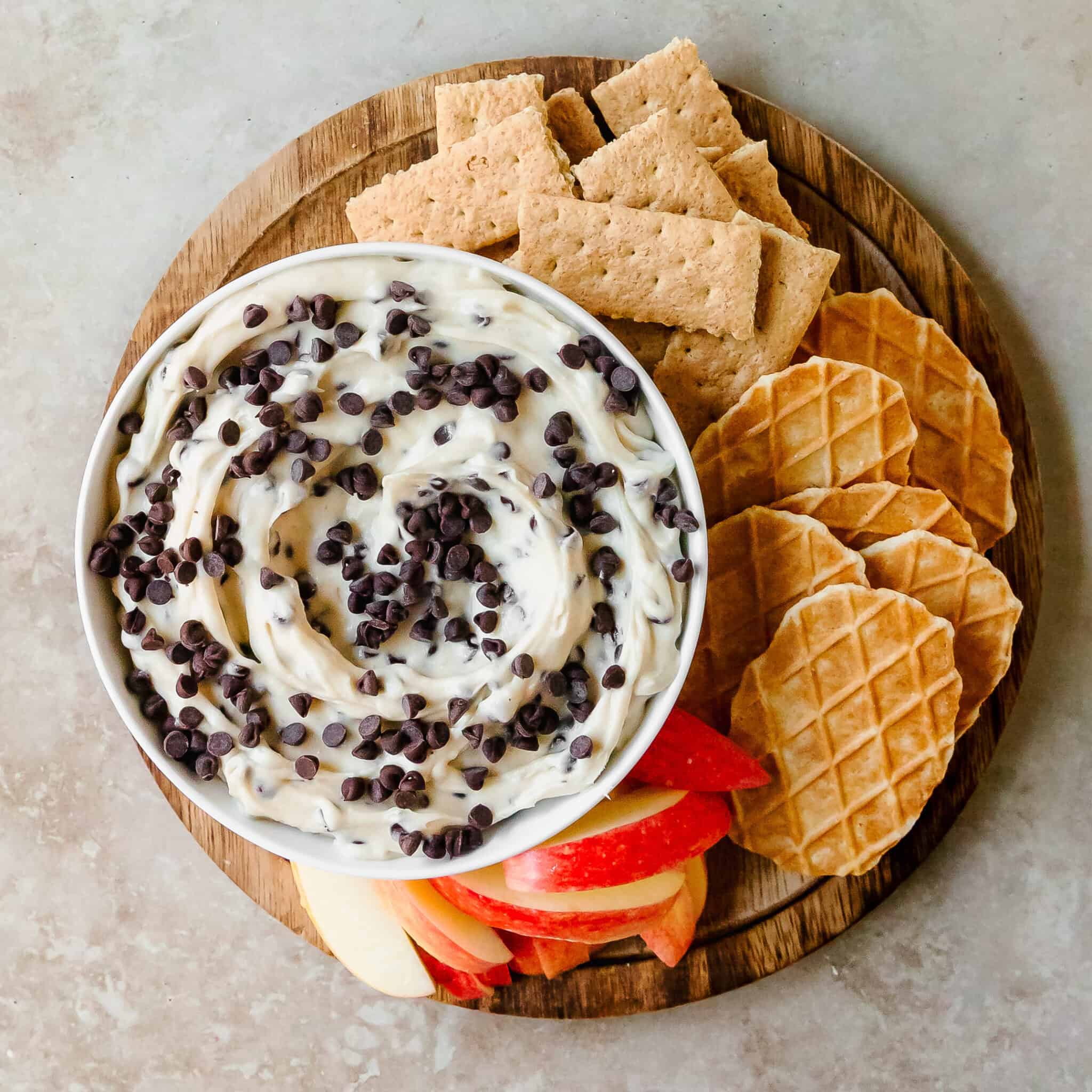 Chocolate Chip Dip (Easy No Bake Dessert Dip) - Olives + Thyme