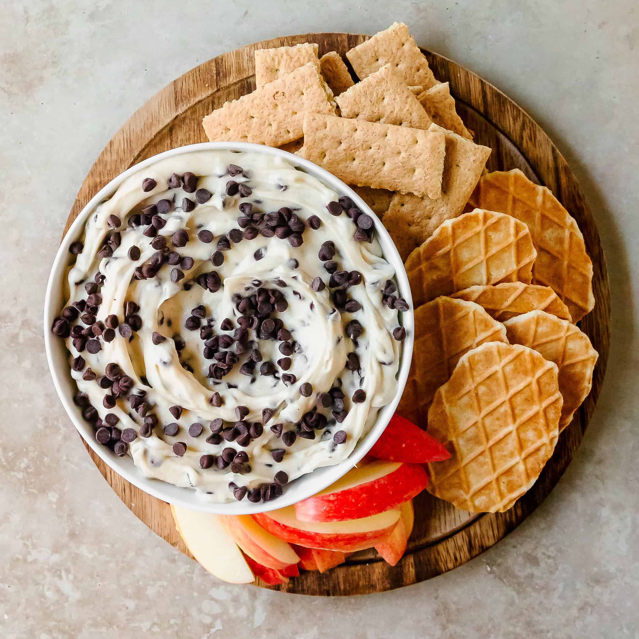 Chocolate Chip Dip (Easy No Bake Dessert Dip) - Olives + Thyme