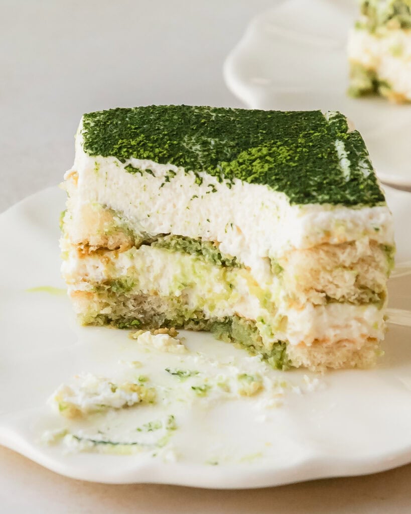 Matcha Tiramisu (Light and Creamy Recipe) - Olives + Thyme