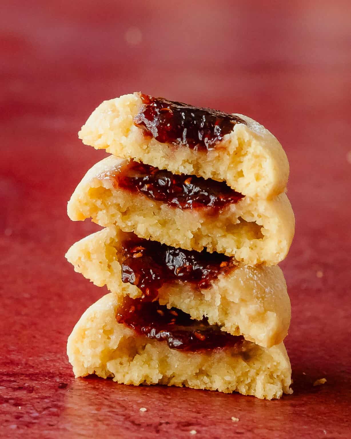 Raspberry Thumbprint Cookies (Soft and Buttery Recipe) - Olives + Thyme