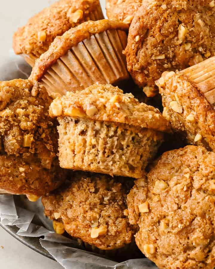 Banana Nut Muffins (Quick and Easy Recipe) - Olives + Thyme