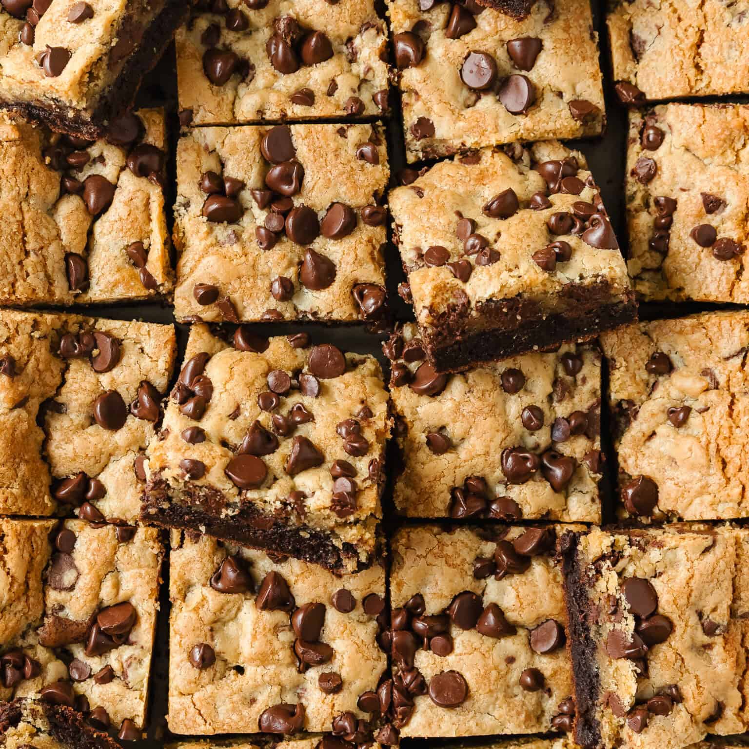 Brookies (Chocolate Chip Cookie Brownies) - Olives + Thyme