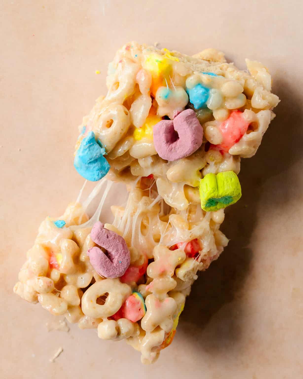 Lucky Charms Rice Krispie Treats (Easy and Gooey Recipe) - Olives + Thyme